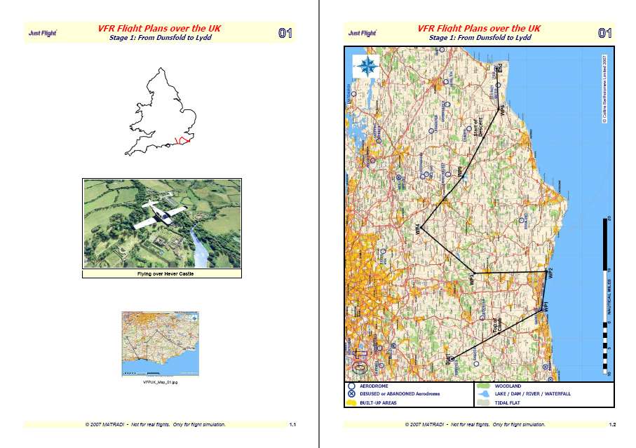 Just Flight - VFR Flight Plans UK Vol. 1