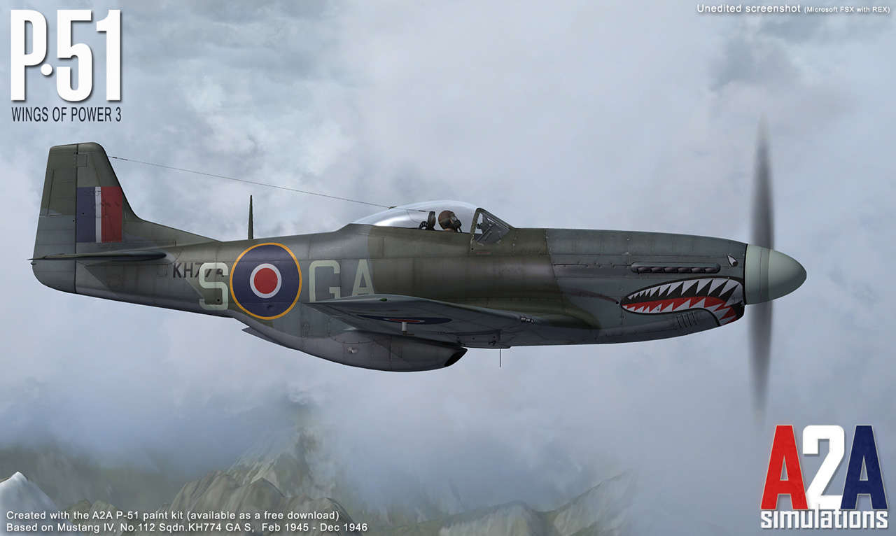 Just Flight - A2A Simulations P-51 Military with Accu-Sim (FSX)