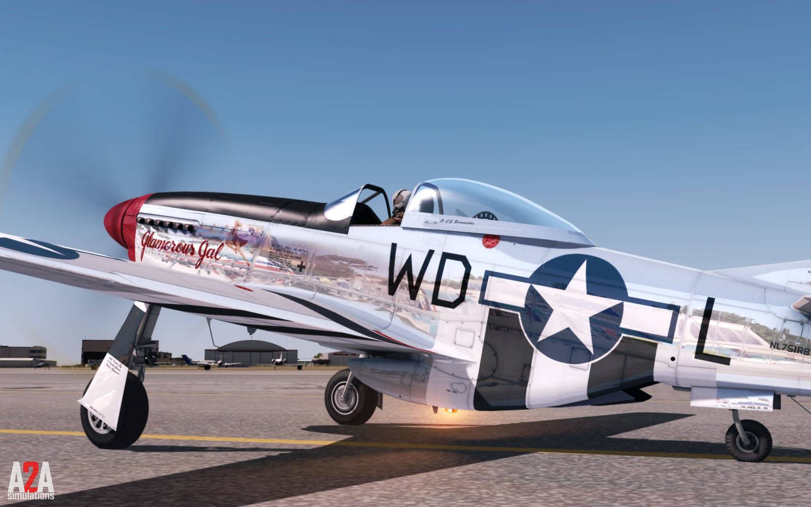 Just Flight - A2A Simulations Accu-sim P-51D Civilian (P3D v4/v5 Academic)