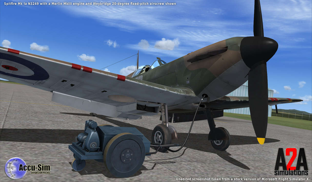 Just Flight - A2A Simulations Spitfire with Accu-Sim (FSX)