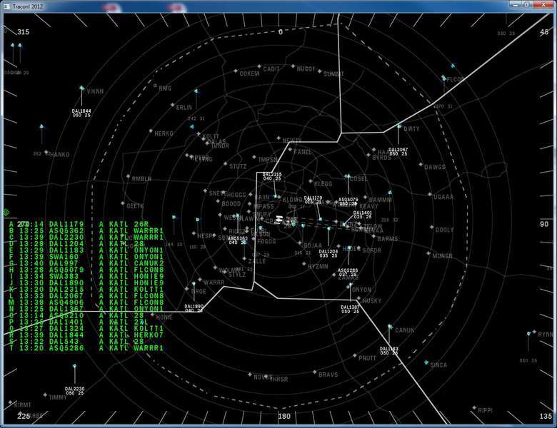Just Flight - Atlanta Sector for Tracon! 2012