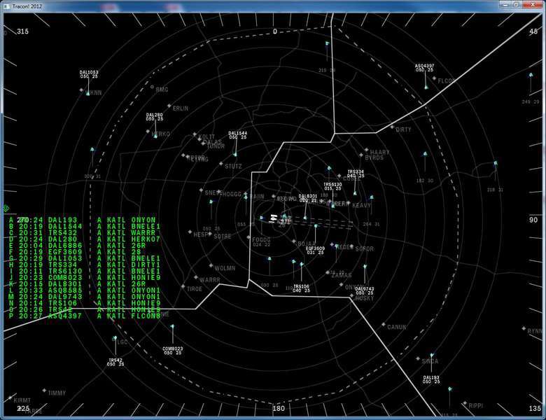 Just Flight - Atlanta Sector for Tracon! 2012