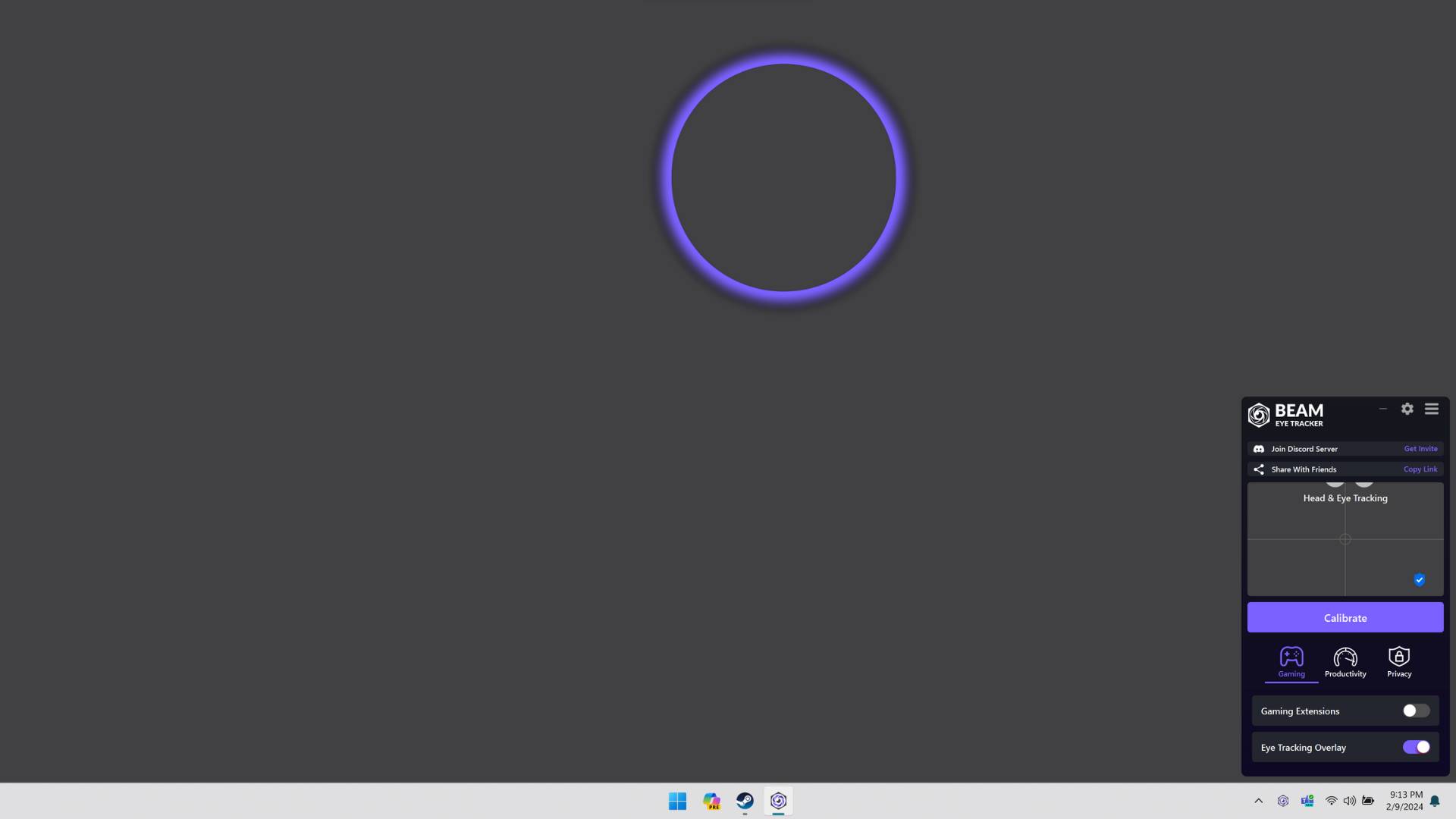 Just Flight - Beam Eye Tracker