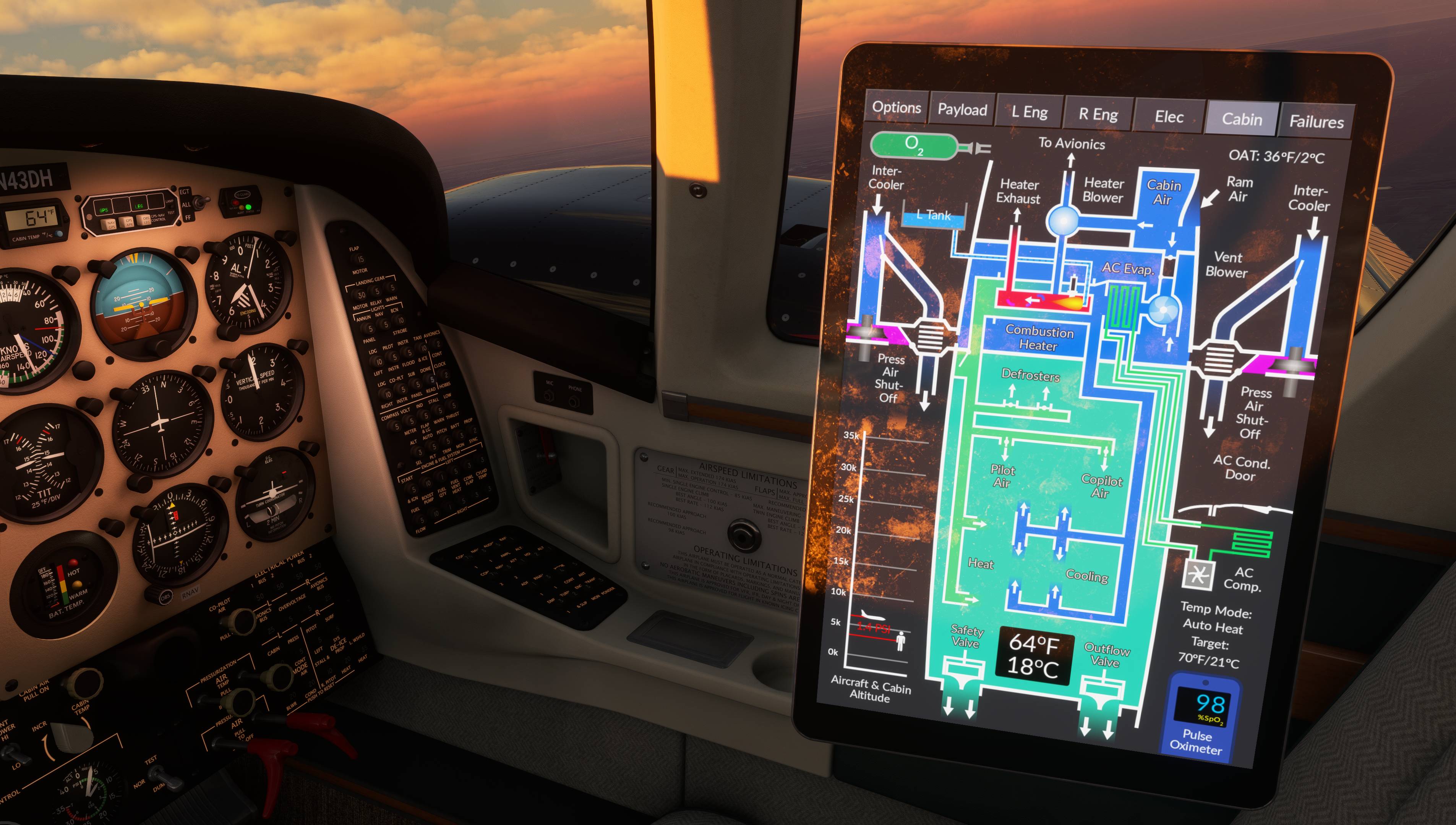 Just Flight - Black Square - Piston Duke