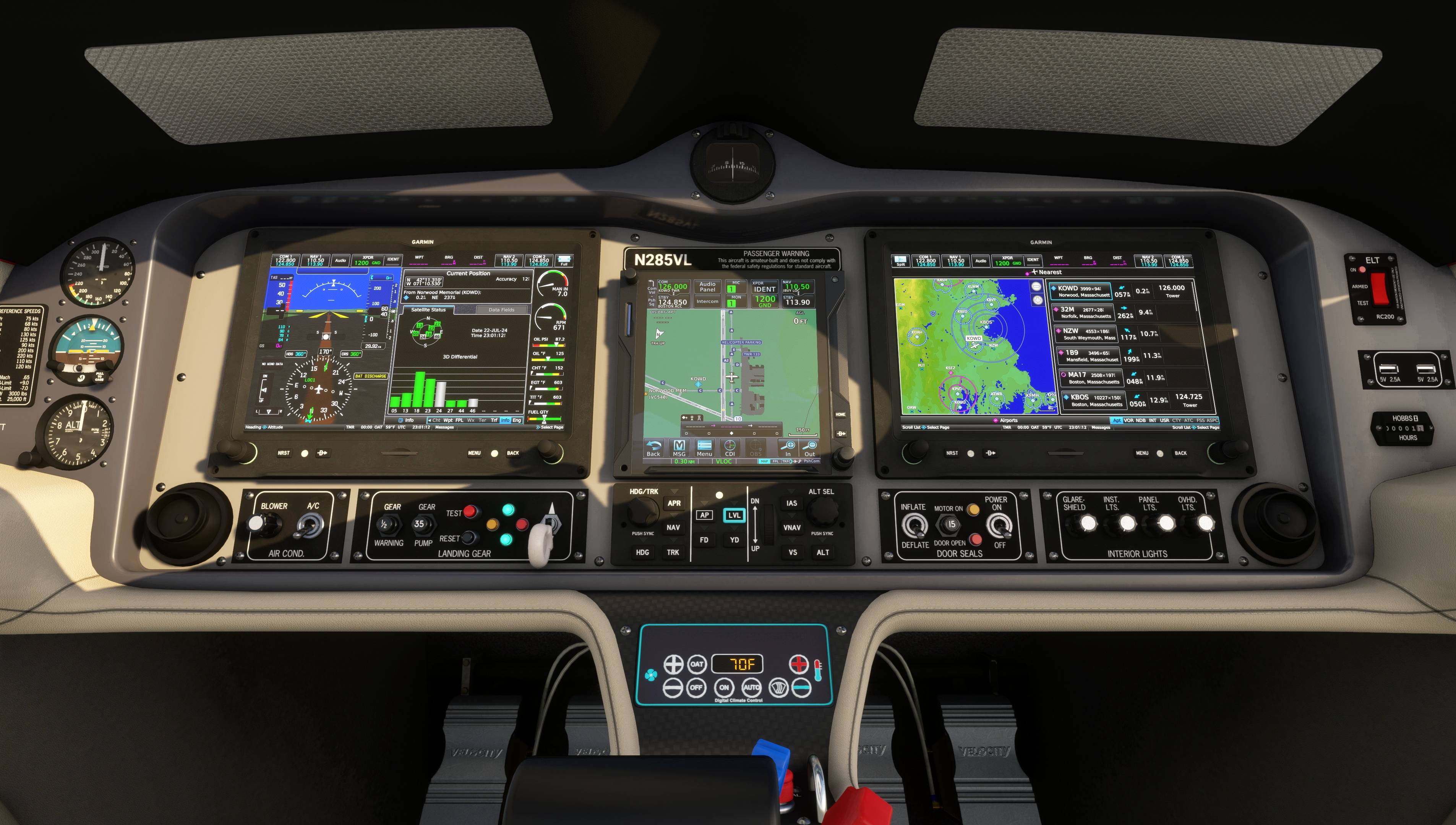 Just Flight - Black Square - Velocity XL