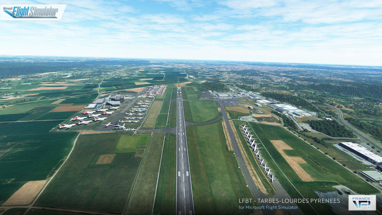 Just Flight - France VFR - LFBT - Tarbes-Lourdes Pyrenees