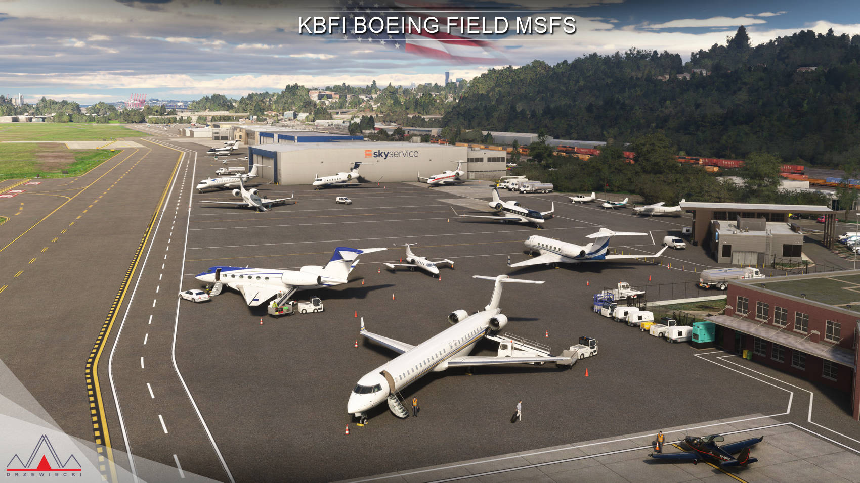 Just Flight - KBFI Boeing Field MSFS