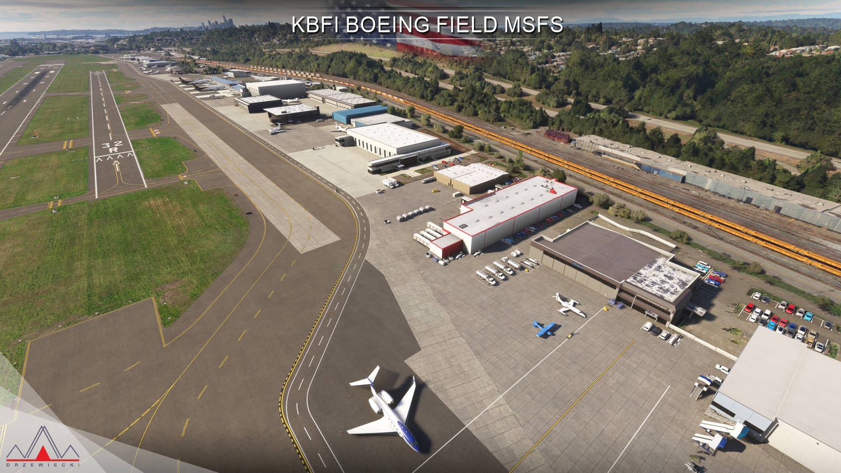 Just Flight - KBFI Boeing Field MSFS