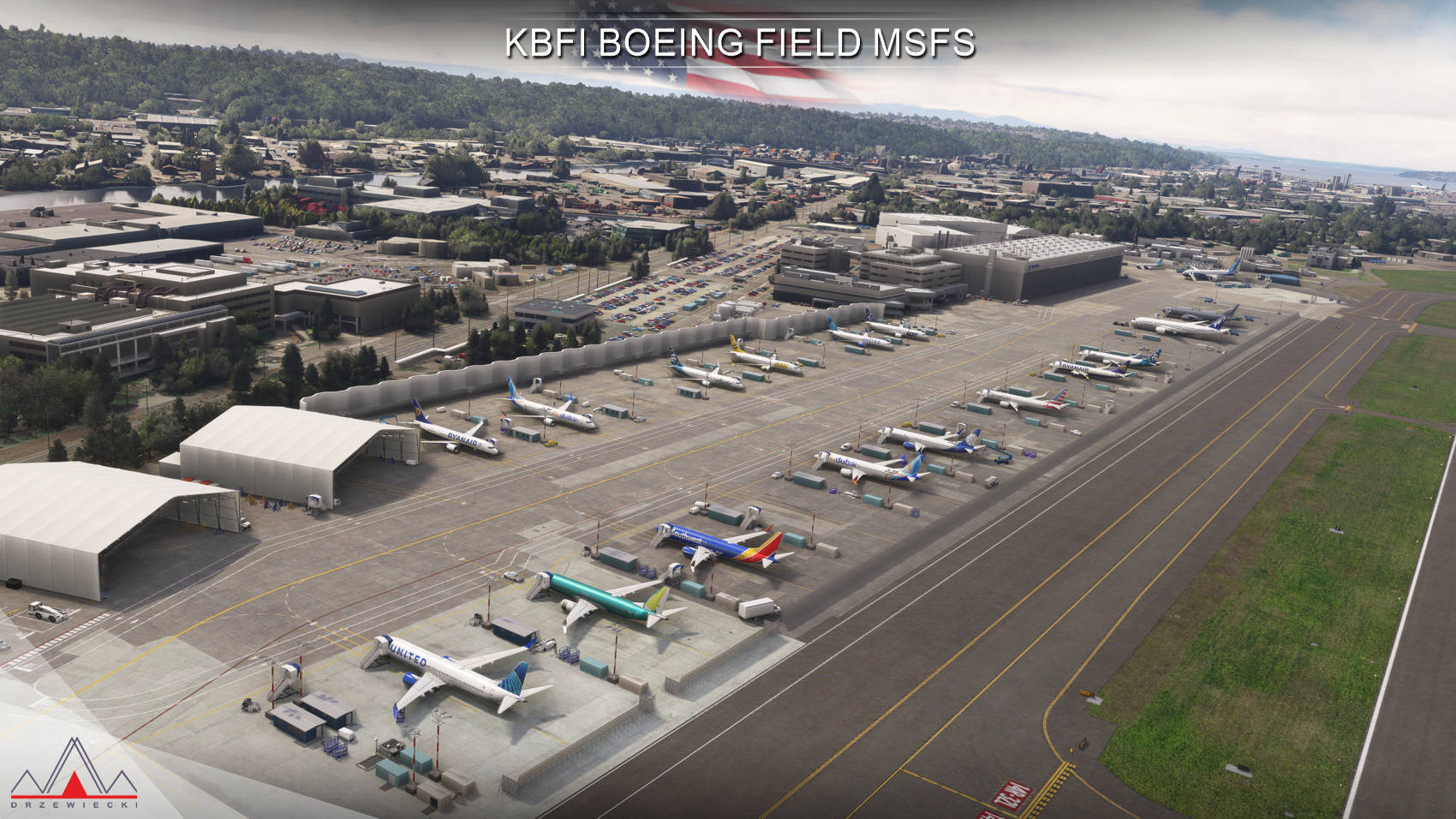 Just Flight - KBFI Boeing Field MSFS