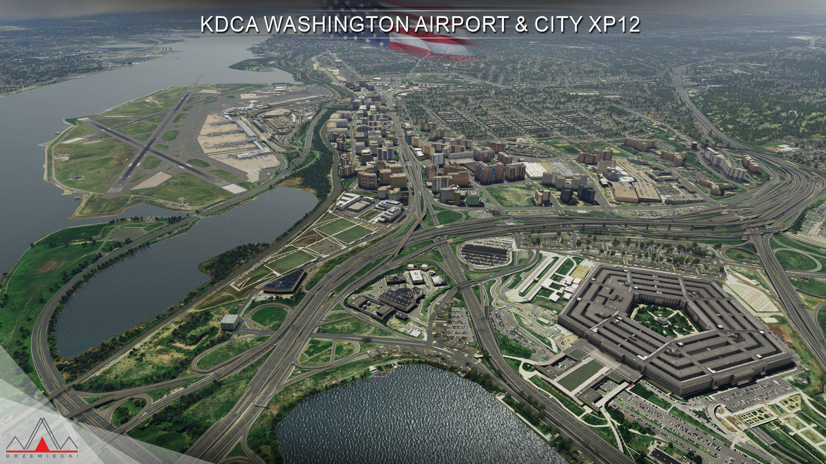 Just Flight - KDCA Washington Airport & City XP12