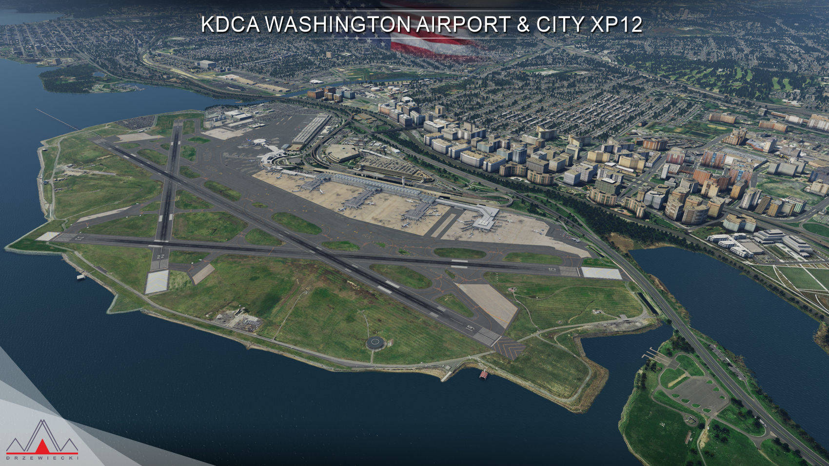 Just Flight - KDCA Washington Airport & City XP12