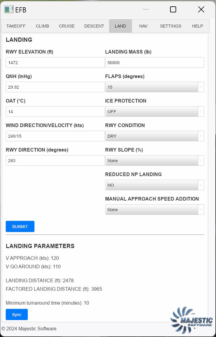 Just Flight - Majestic Software MJC8-Q400 EFB