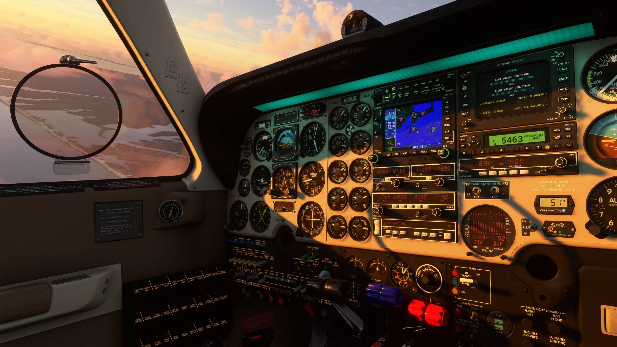 Just Flight - Steam Gauge Overhaul - Analog Baron & Bonanza Bundle