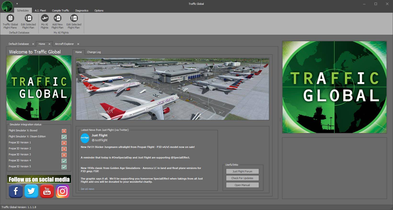 Just Flight - Traffic Global (P3D & FSX)